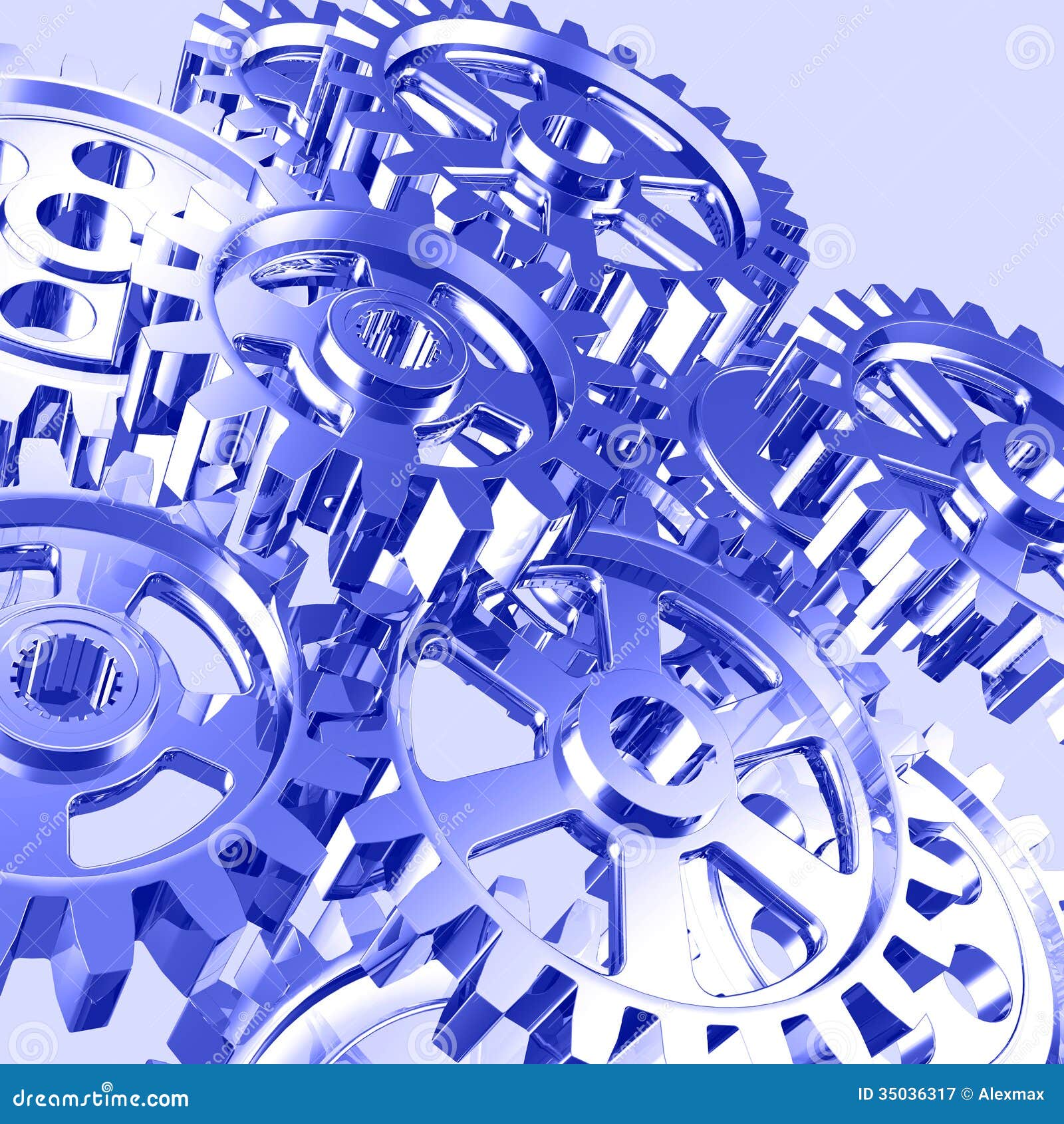Set of machine gears stock illustration. Illustration of system - 35036317