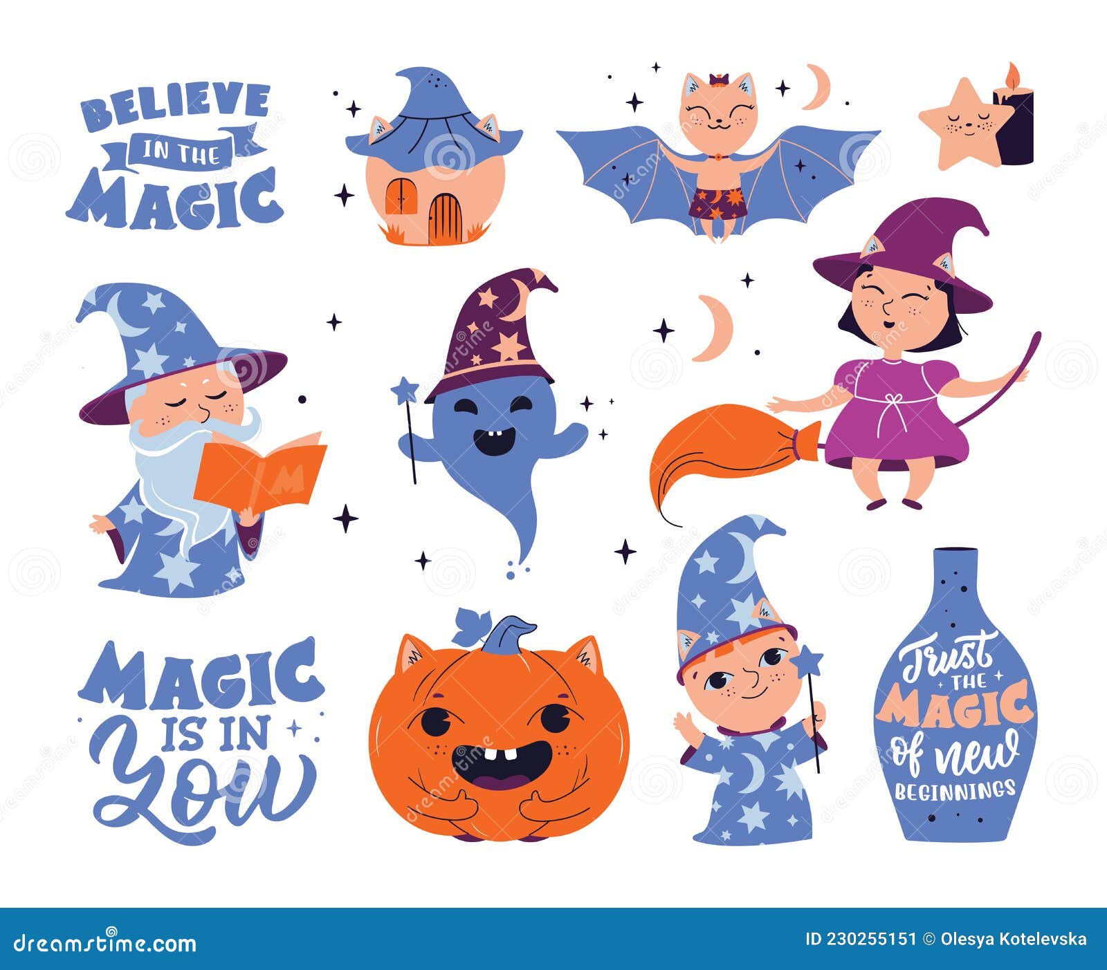 Magic Stickers. Wild Fire, Crossbow, Old Scroll. The Head Of A Golden ...