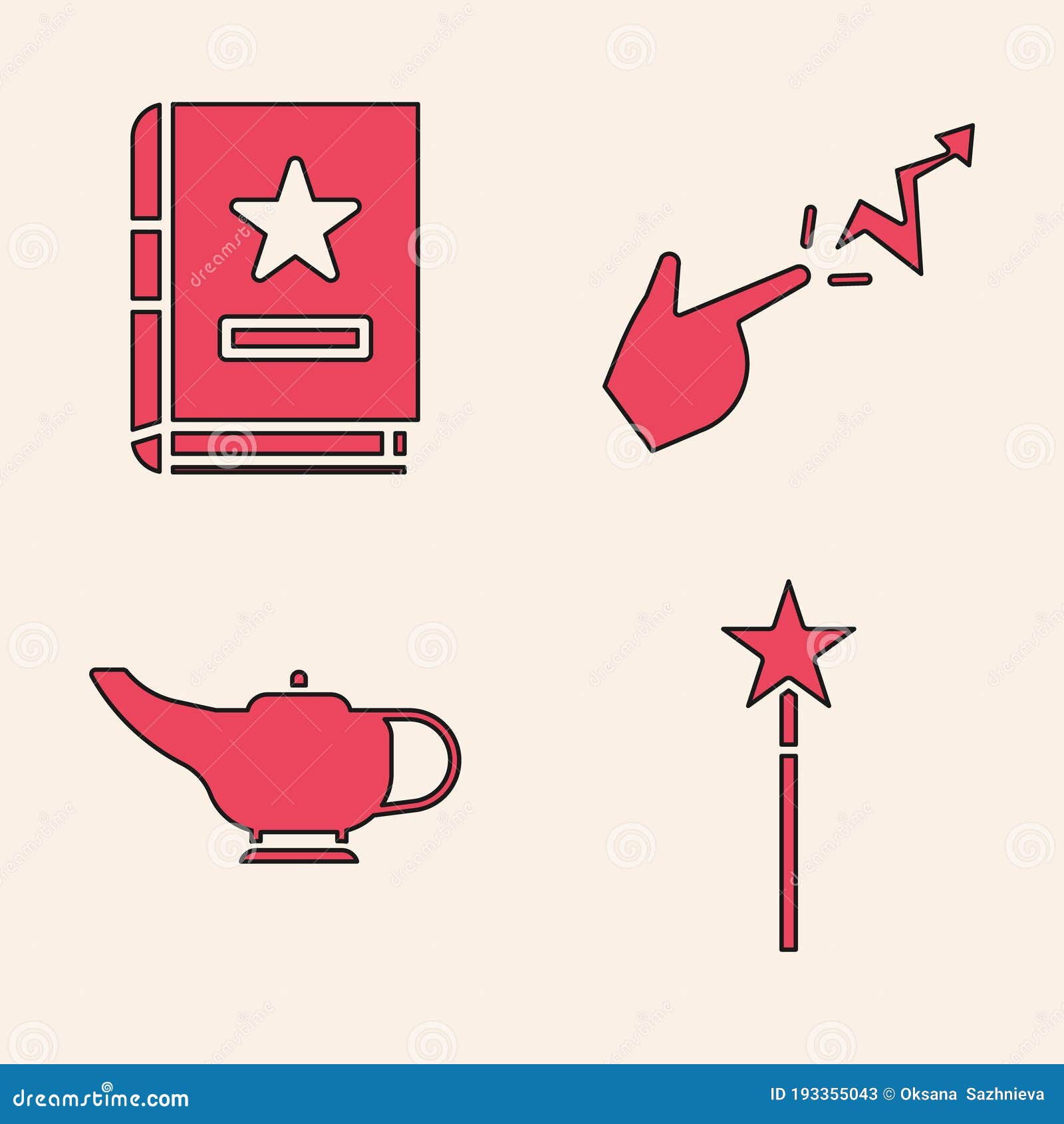 Aladdin Icon, Genie Flat Symbol, Jinn Graphic Sign, Superhero. Stylized ...