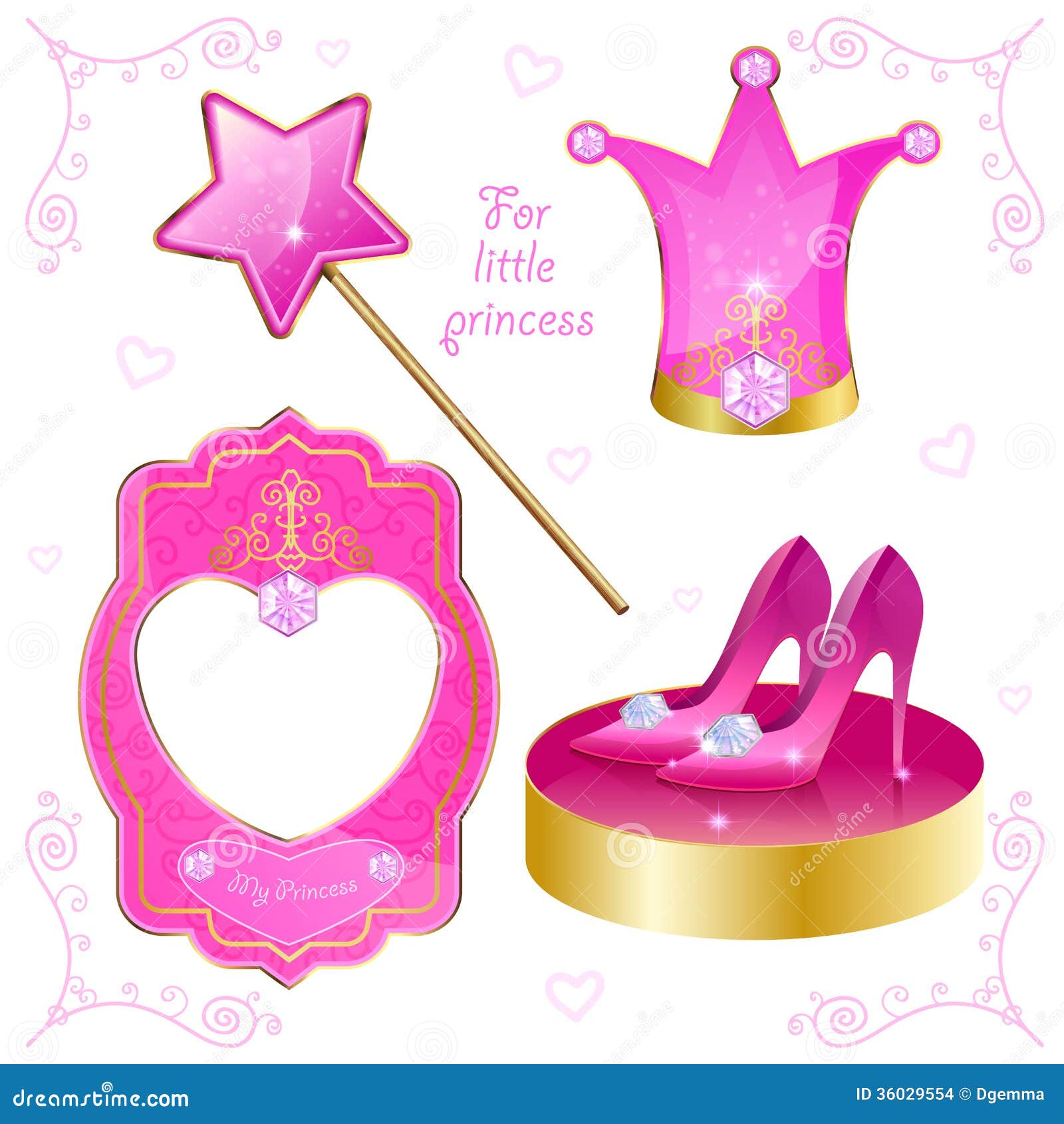 Little Princess Party Printable Template Baby Shower, Birthday Die ...