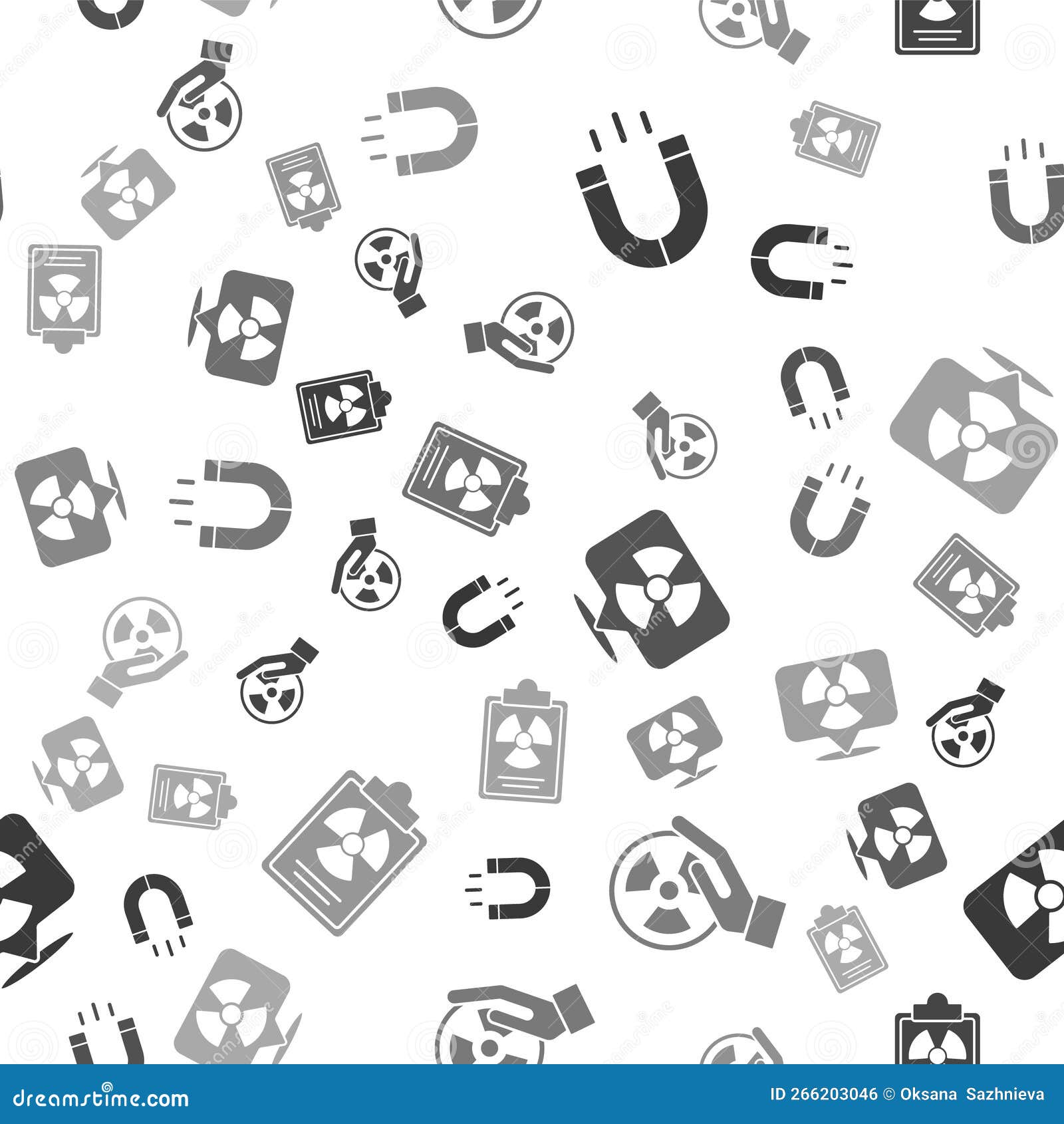 Set Magnet, Radioactive, Radioactive in Location and Radiation Warning ...