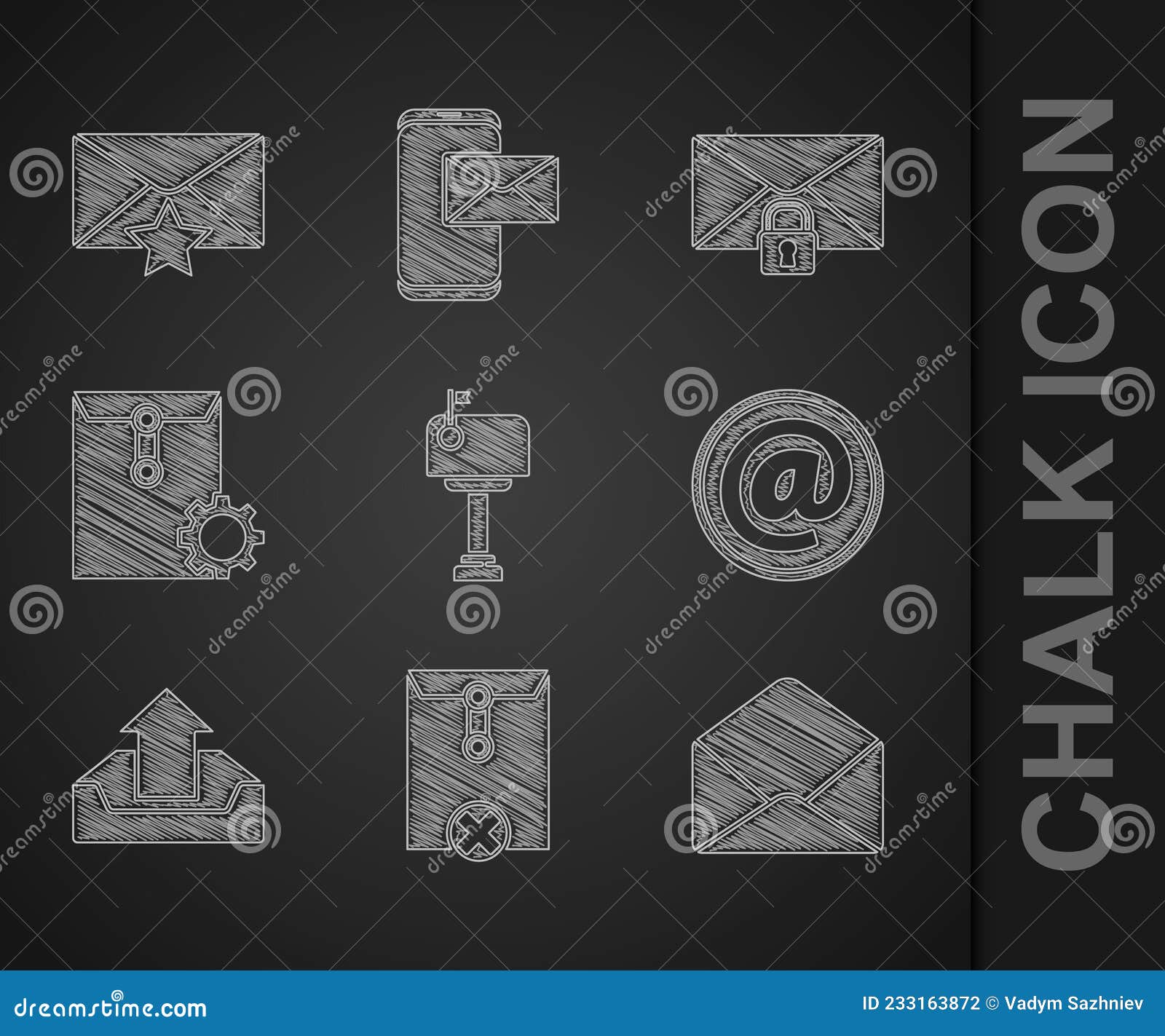 Set Mail Box, Delete Envelope, Envelope, and E-mail, Upload Inbox, Setting, Message Lock ...