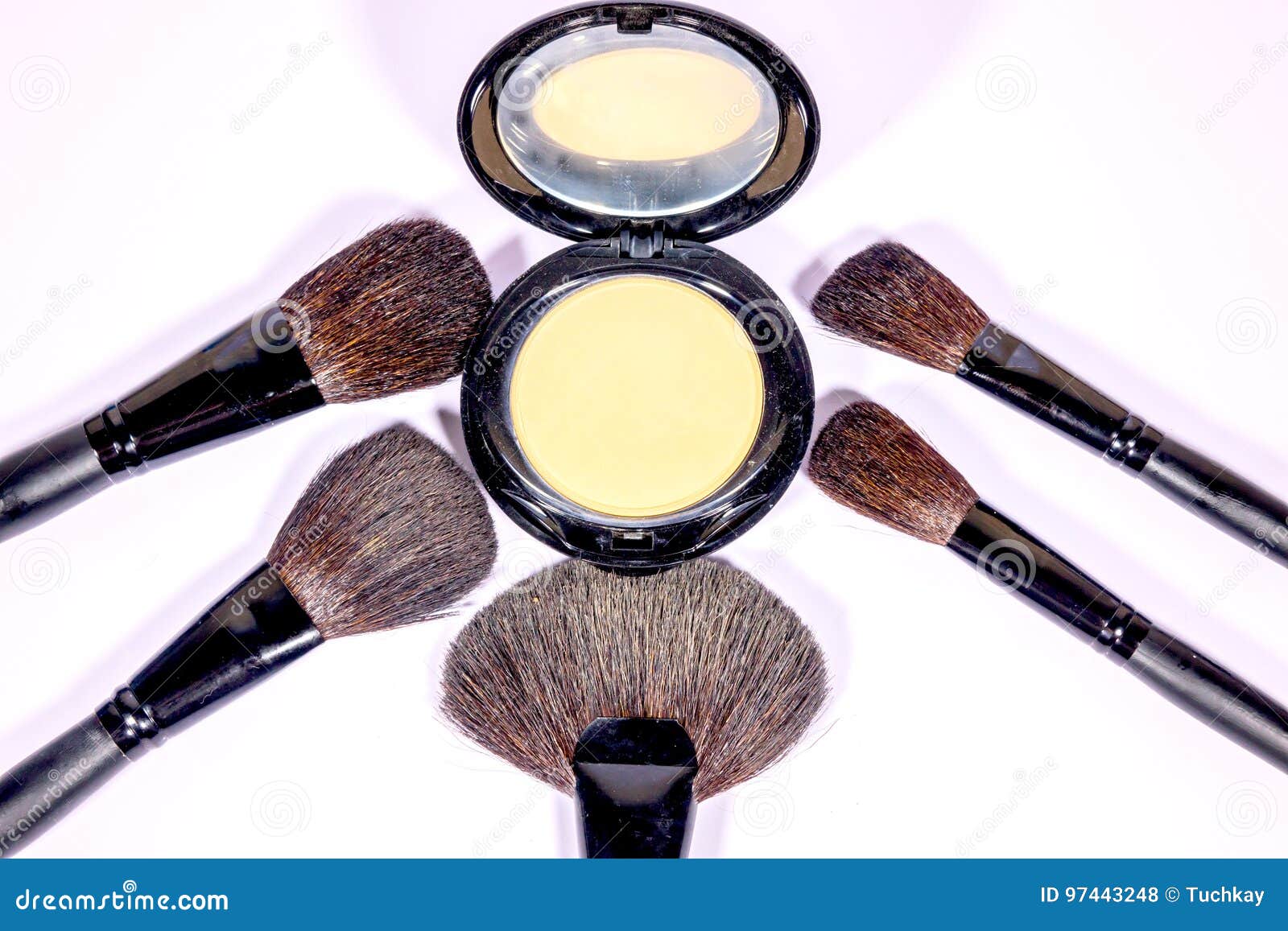 Set of make-up products stock photo. Image of applicator - 97443248