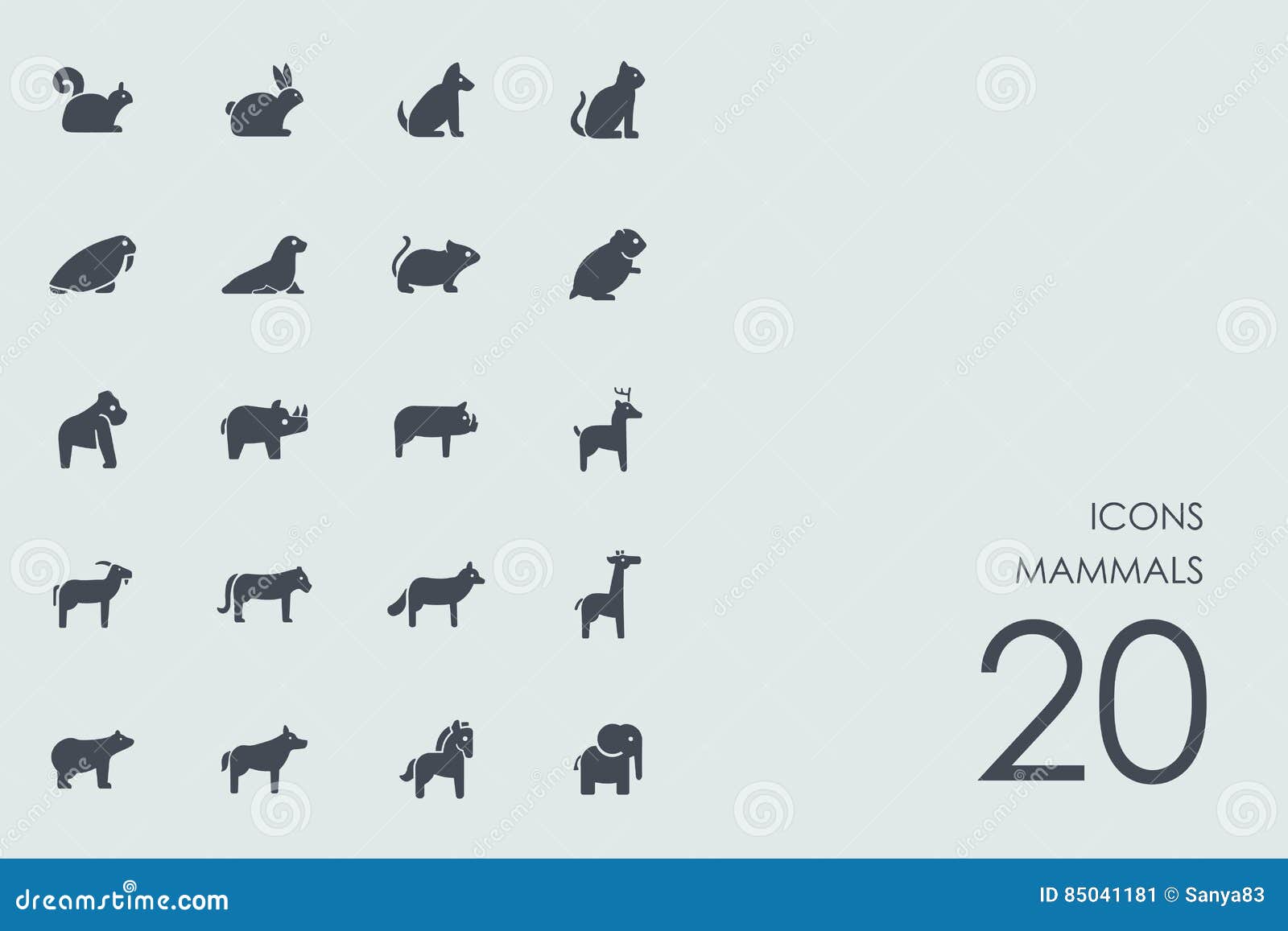 Mammals Vector Collection | CartoonDealer.com #114791363