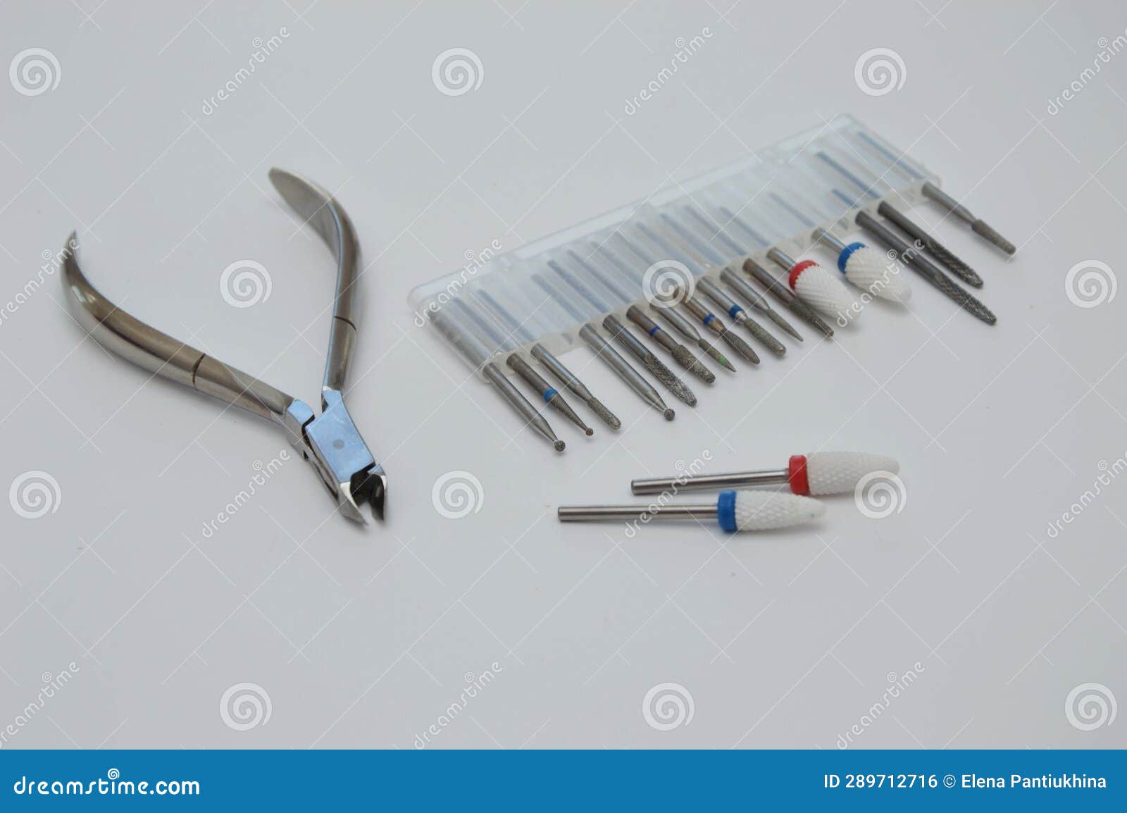 Manicure and Pedicure Tools. a Set of Cutters of Different Sizes in a ...