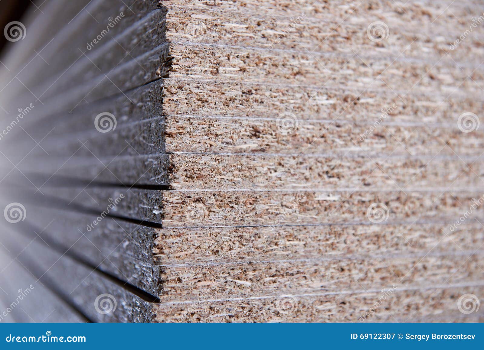 Set in the Manufacture of Chipboard Stock Image - Image of brown, stack ...
