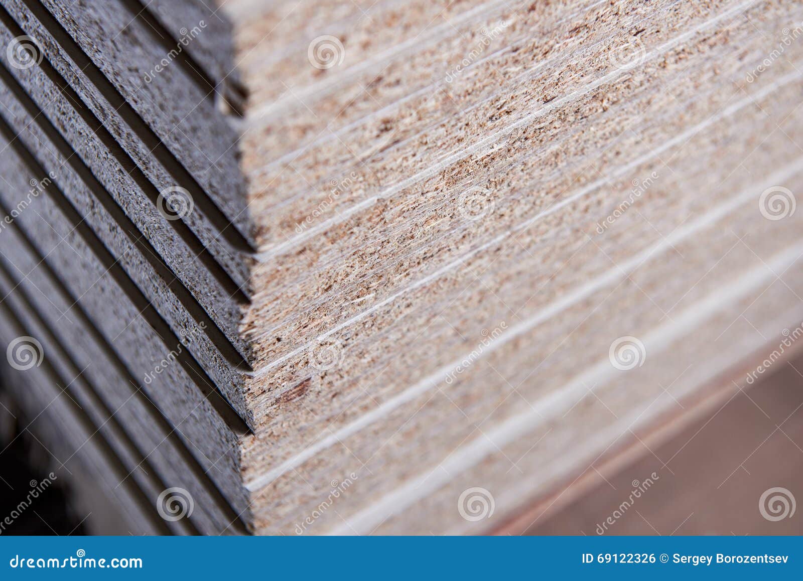 Set in the Manufacture of Chipboard Stock Photo - Image of horizontal ...