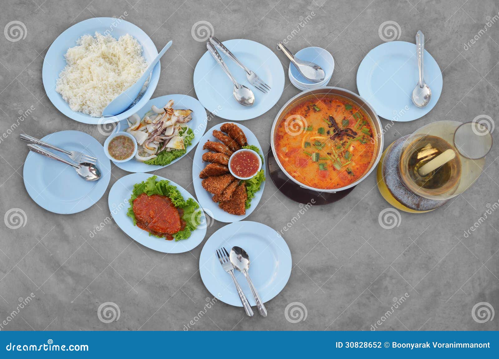 Set of many plates stock photo. Image of dinner, healthy - 30828652