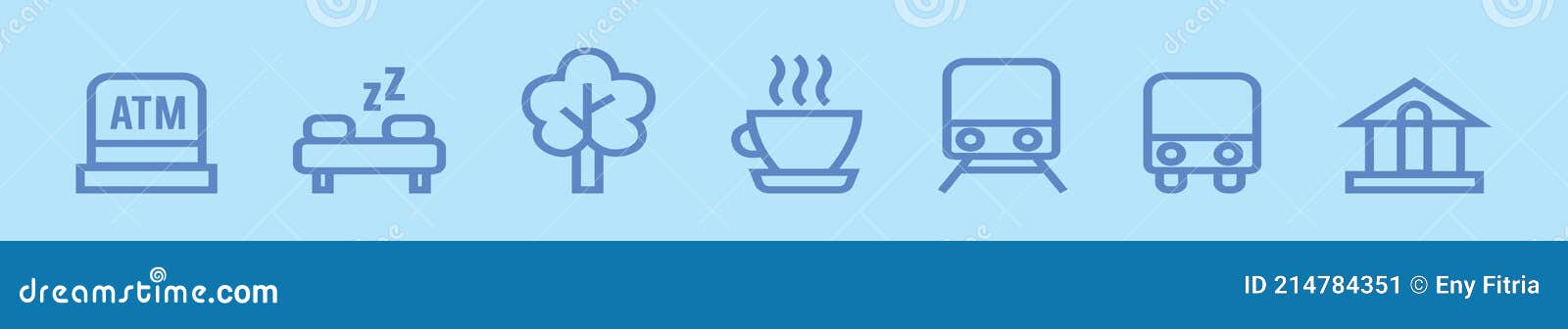 Set of Map Cartoon Icon Design Template with Various Models. Vector ...