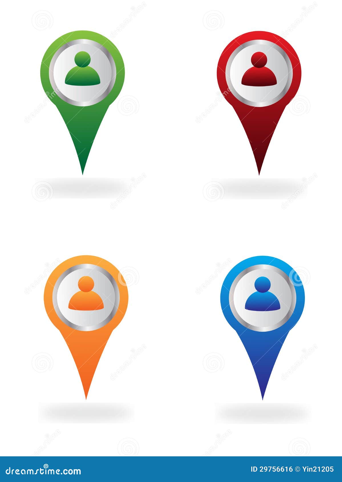 Map location icons stock vector. Illustration of label - 29756616