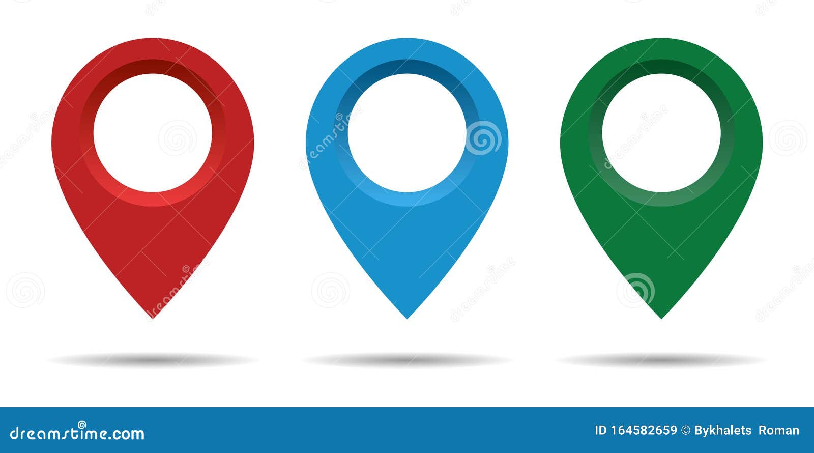 Location Position Icon Of 3 Types Color, Black And White, Outline ...