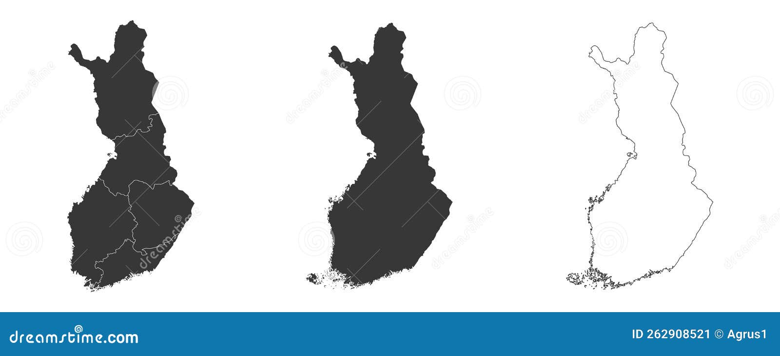 Finland Maps With Markers Cartoon Vector | CartoonDealer.com #32862735