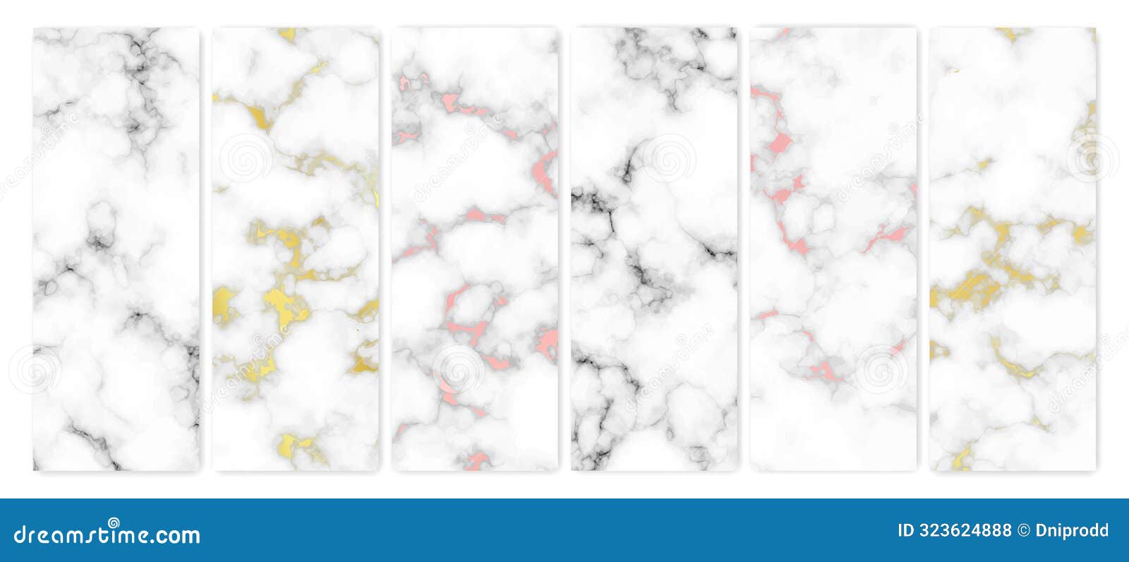 Set of Marble Texture Backgrounds Stock Vector - Illustration of ...