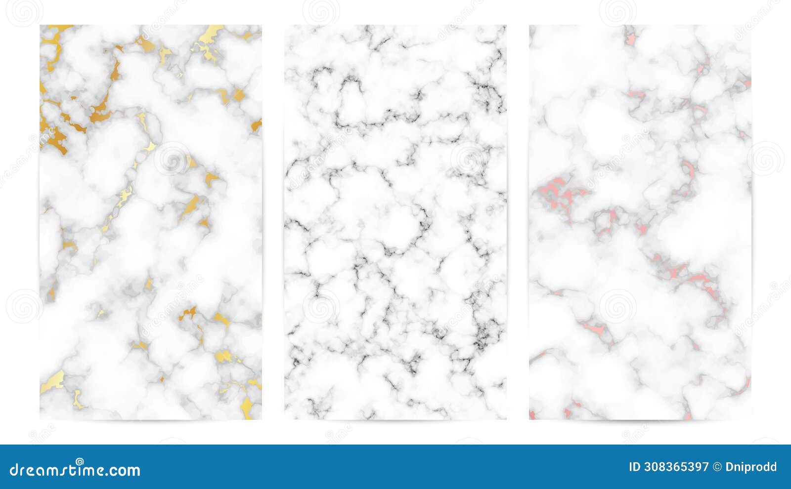 Set of Marble Texture Backgrounds Stock Vector - Illustration of card ...