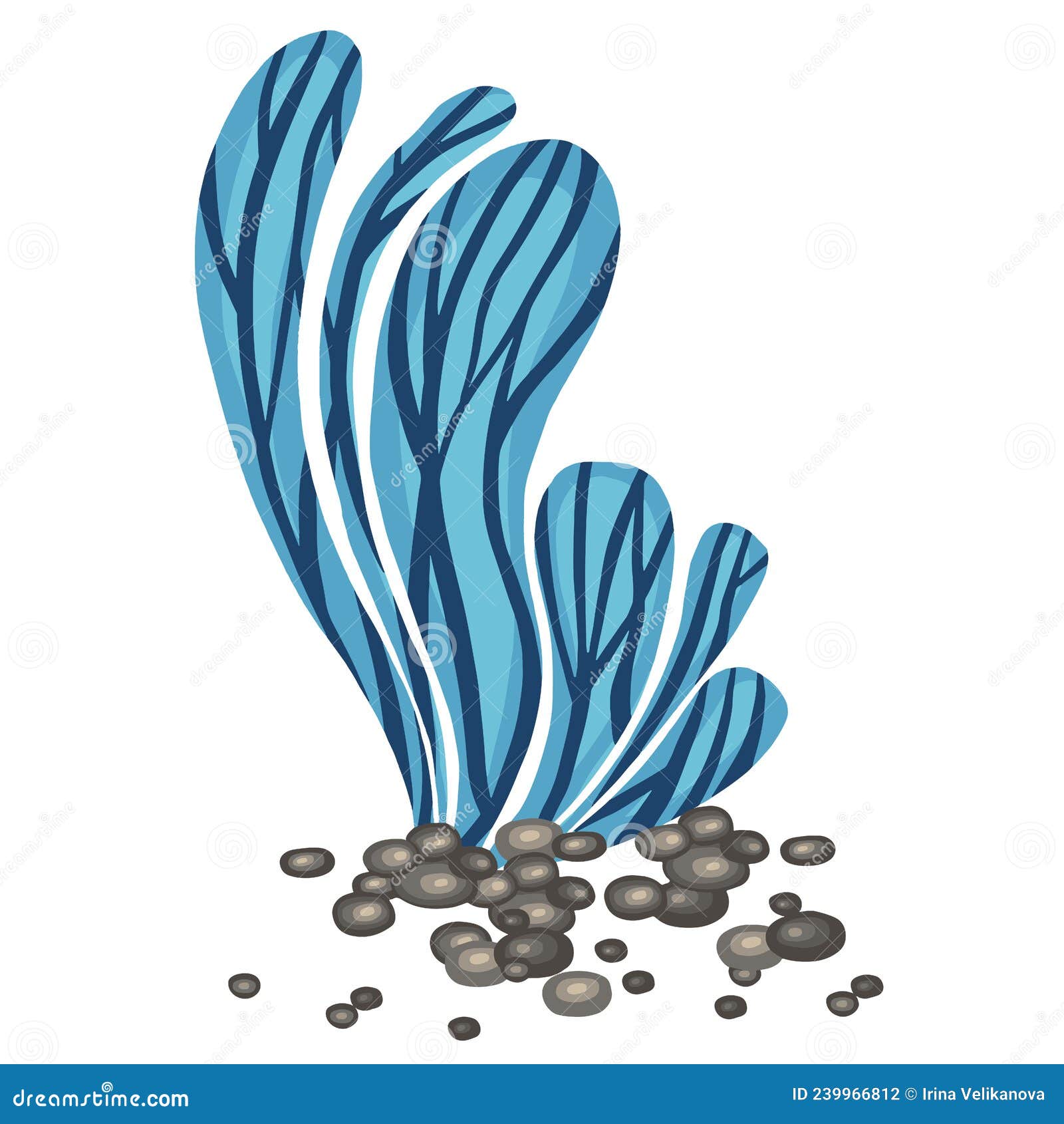 Silhouette Of Chlorella Single-celled Green Algae Cartoon Vector ...