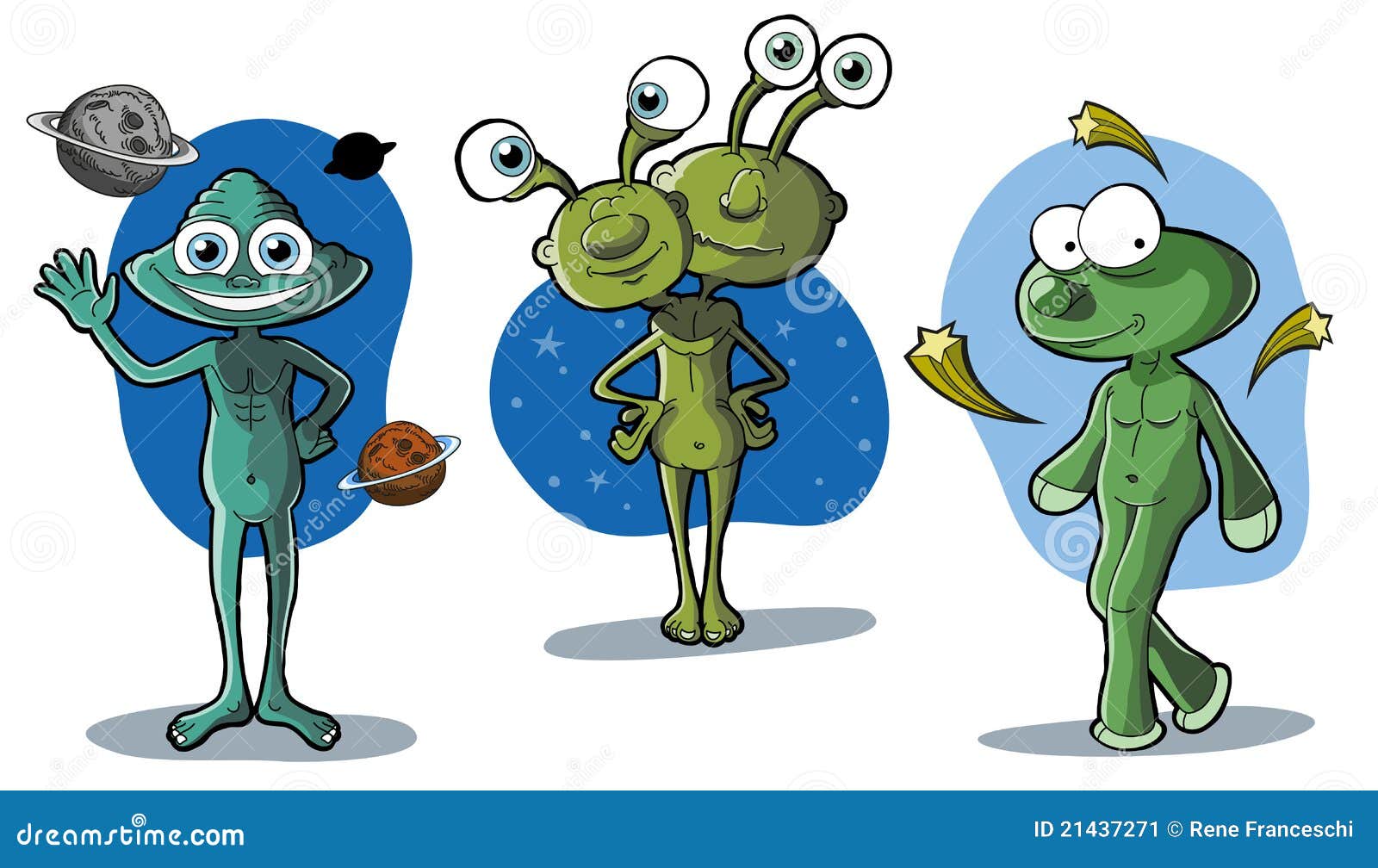 Set of martians stock vector. Illustration of halloween - 21437271