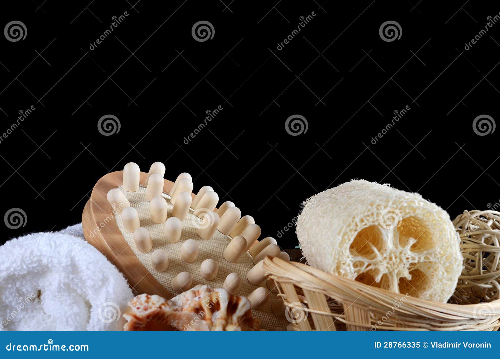 Set for Massage and a Peeling - SPA-procedures Stock Image - Image of ...