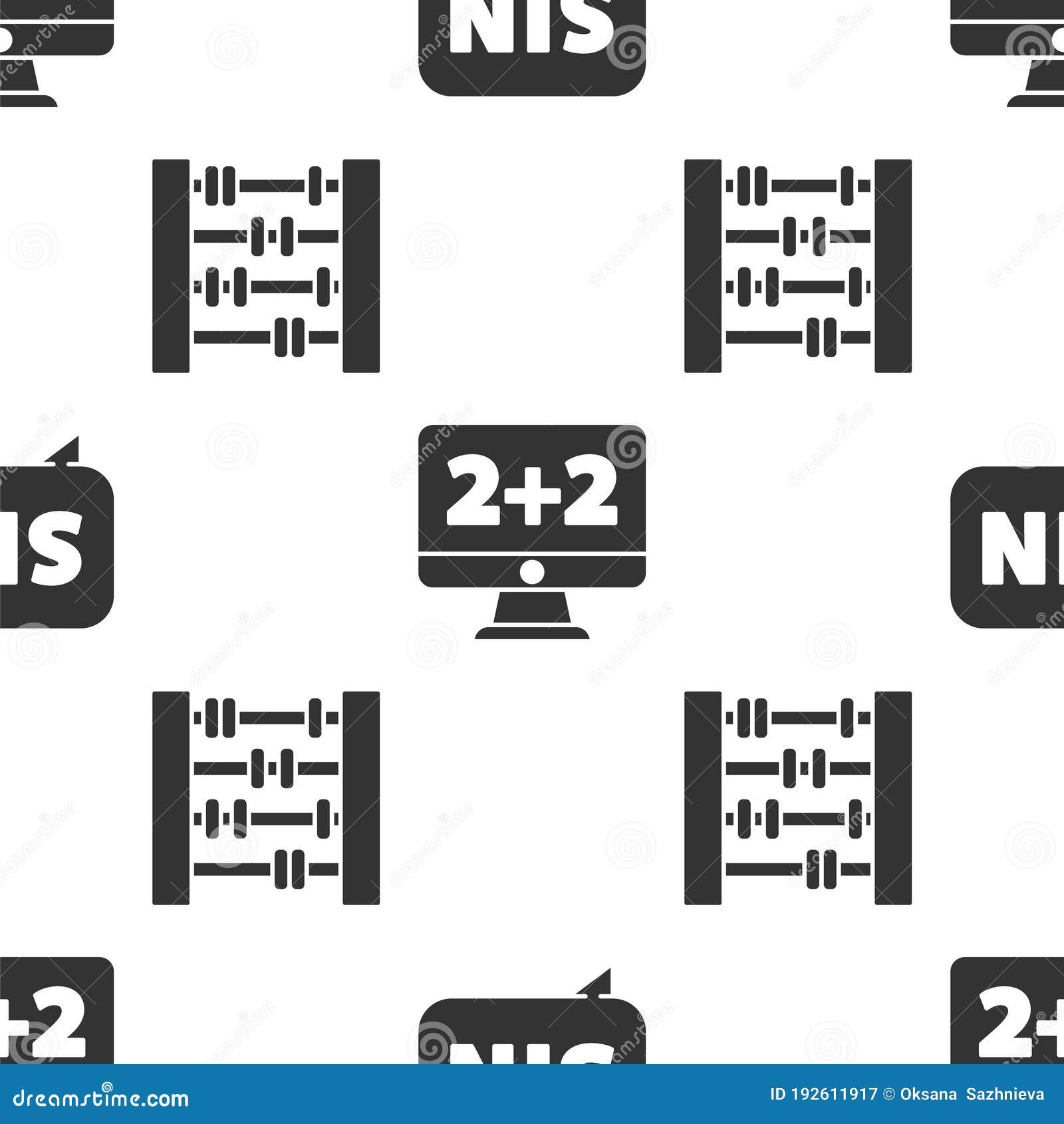 Set Mathematics Function Sine, Equation Solution and Abacus on Seamless ... Set Mathematics Function Sine, Equation Solution and Abacus on Seamless ...