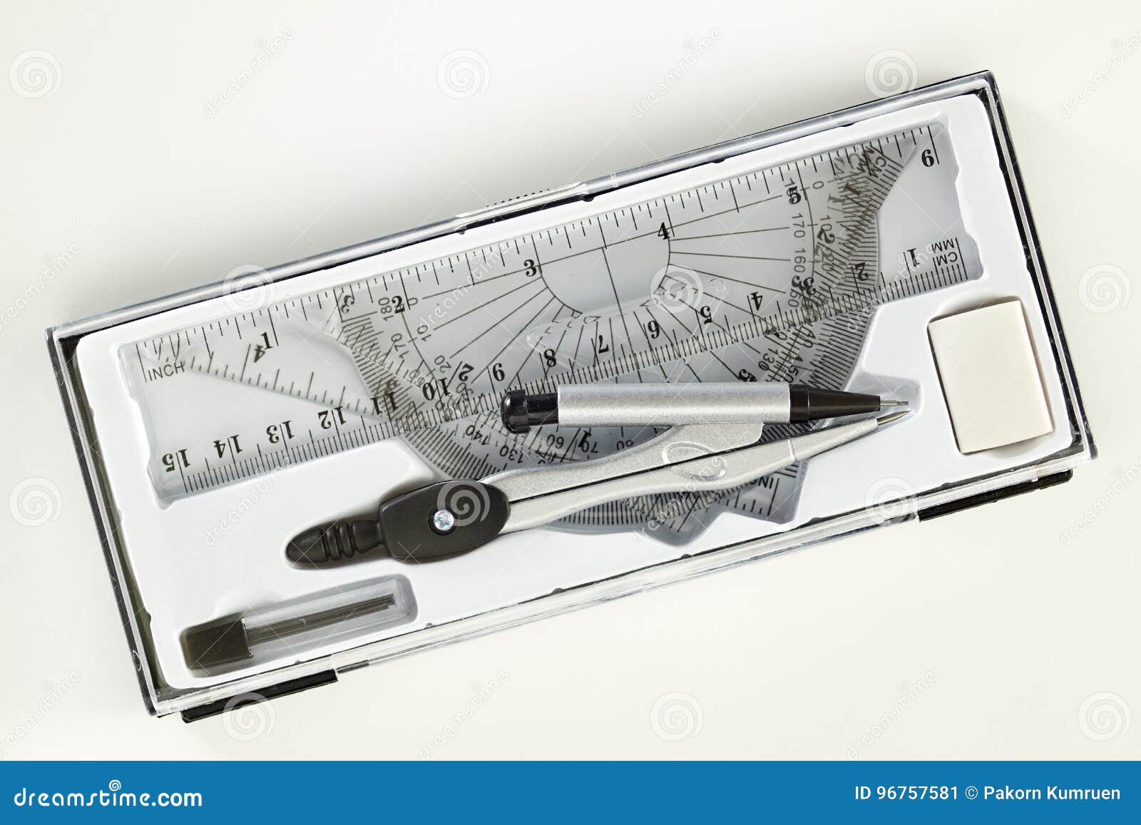 Set of Mathematics School Tools Stock Image - Image of copy, geometry ...