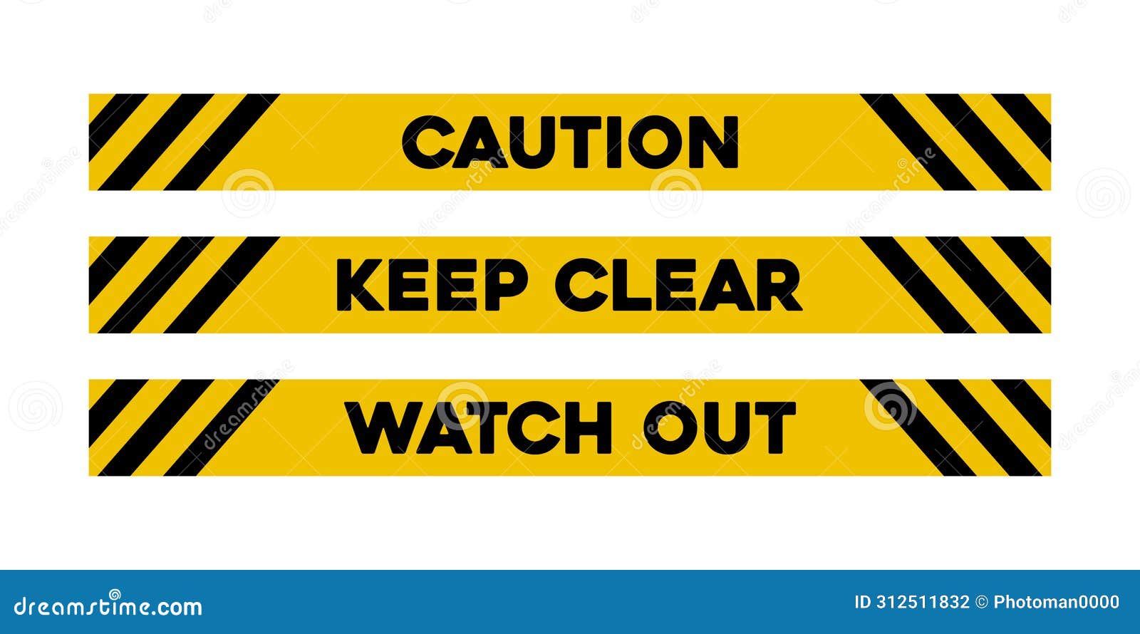 Set of Maximum Height Warning Signs Stock Vector - Illustration of ...