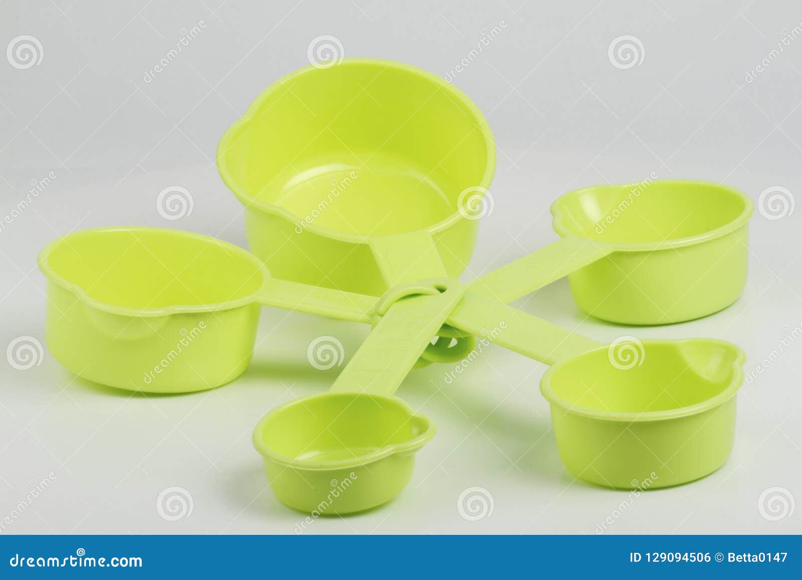 Set of Measuring Cups for Cooking Isolated on White Background Stock ...
