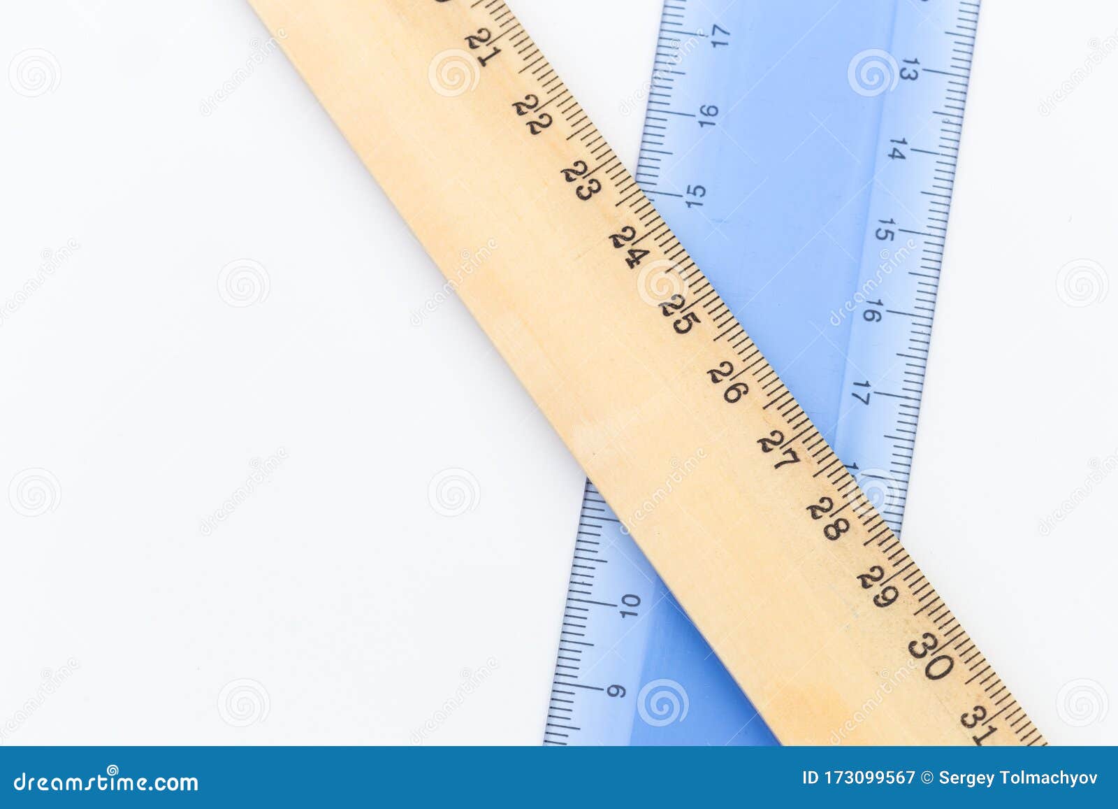 Set of Measuring Rulers Isolated on White Background Stock Image ...