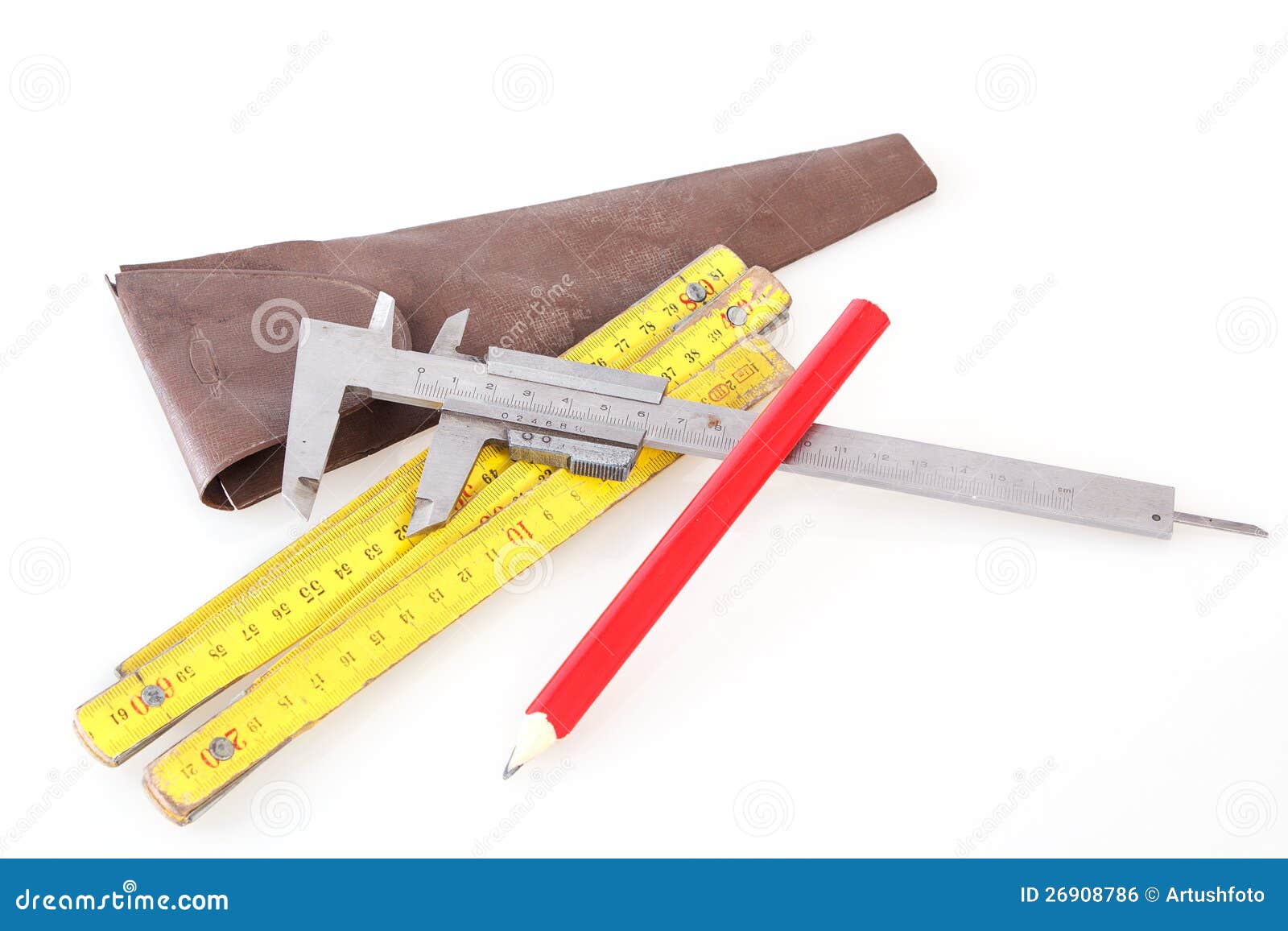 Set of measuring tools stock photo. Image of equipment - 26908786