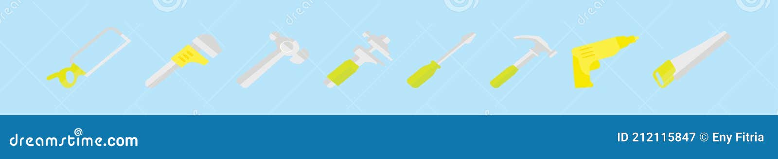 Set of Measuring Tools Cartoon Icon Design Template with Various Models ...