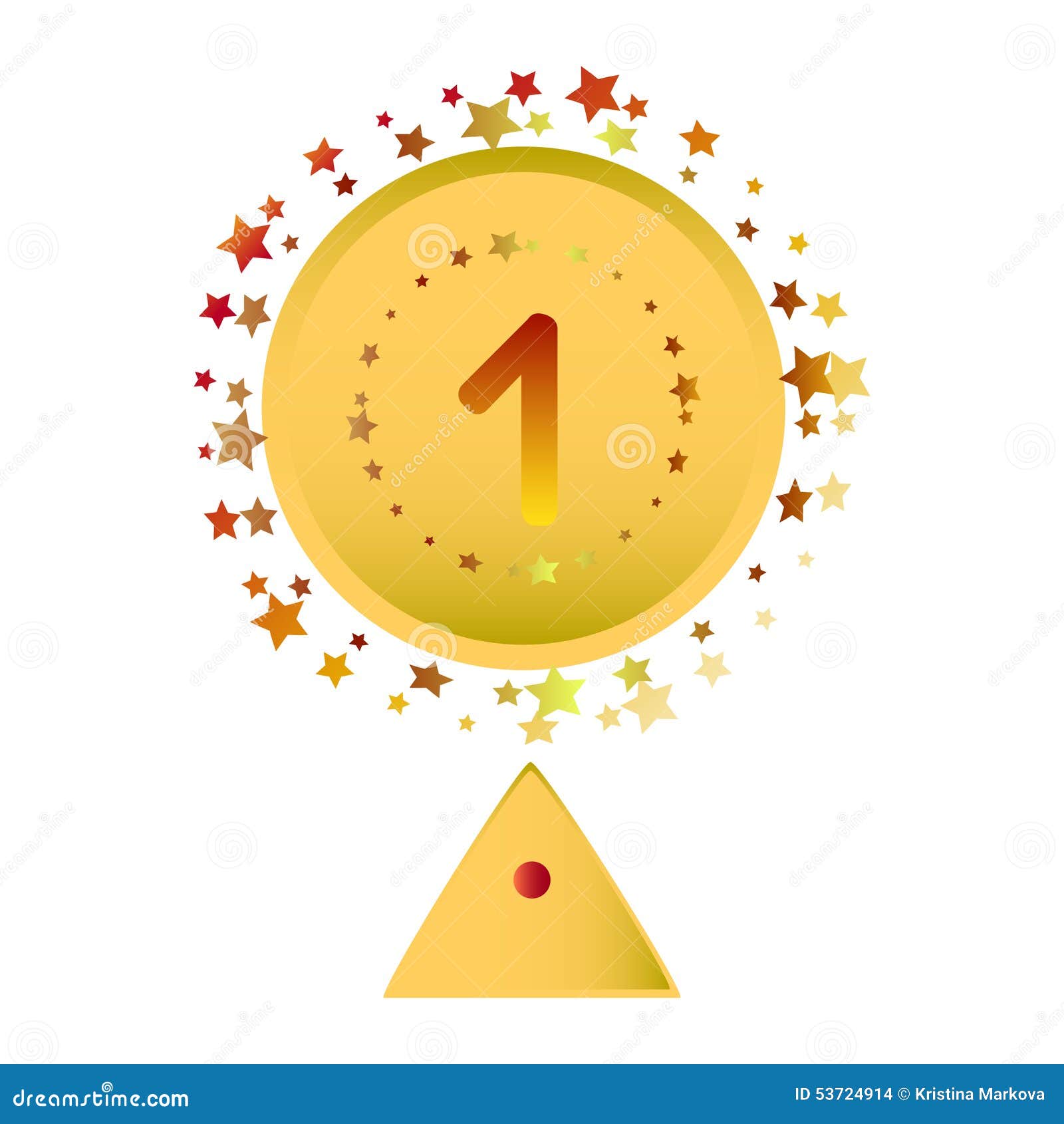 Set Medal Trophy Shape Winner Ceremony Stock Vector - Illustration of ...