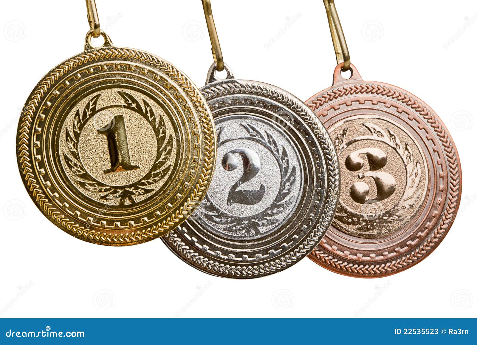 Set of medals stock image. Image of isolated, white, metal - 22535523