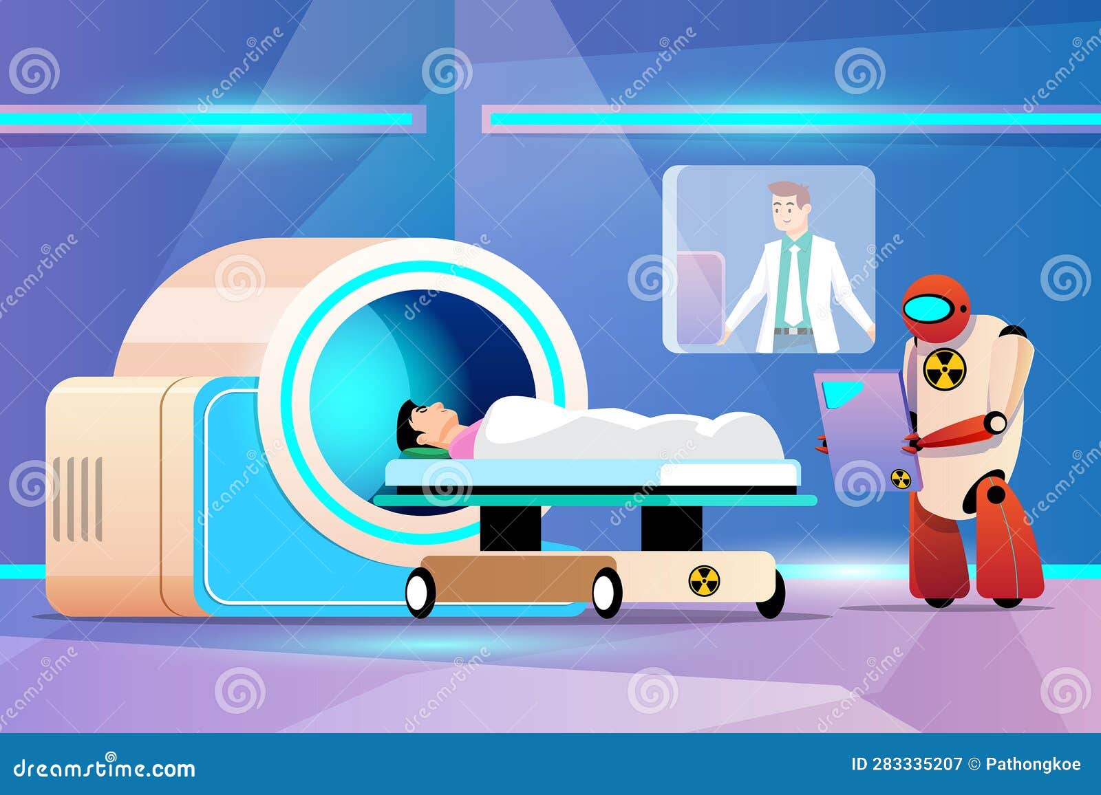 X-ray Room Robot Work with Radiation of a Magnetic Resonance Imaging ...