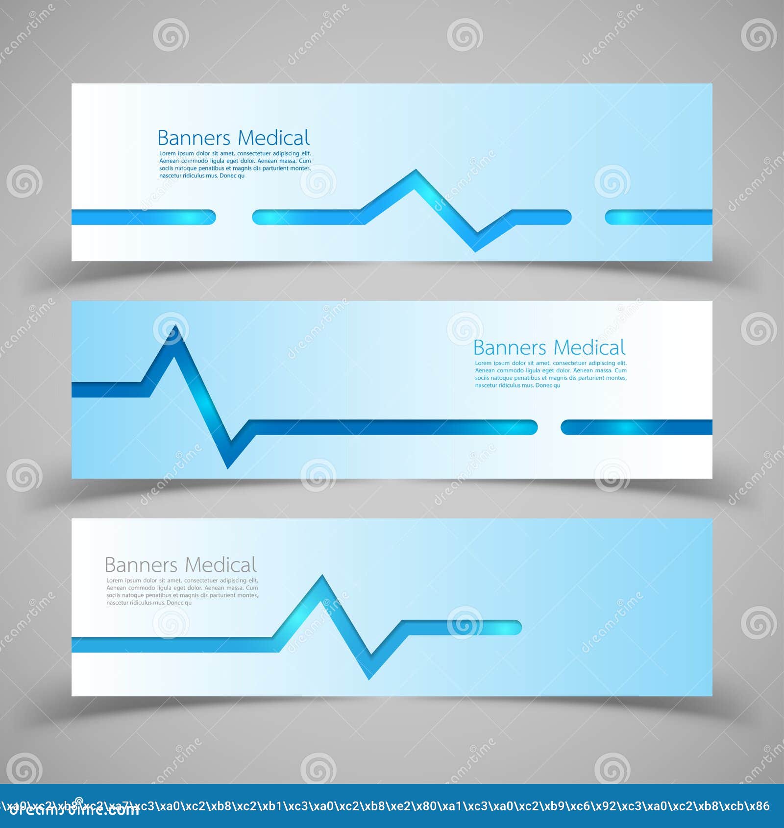 Set of Medical Banners Illustration. Stock Vector - Illustration of ...