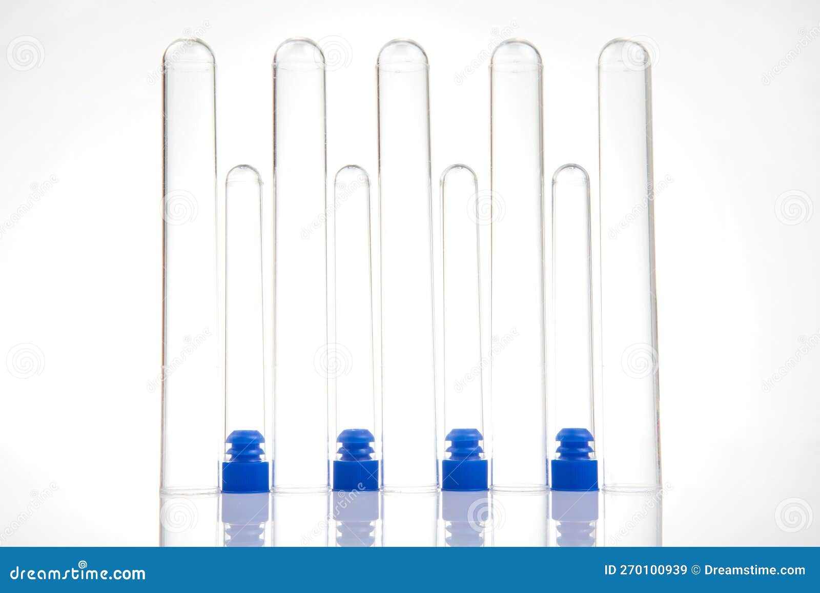 Set of Medical Test Tubes Isolated on White Background Stock Image ...