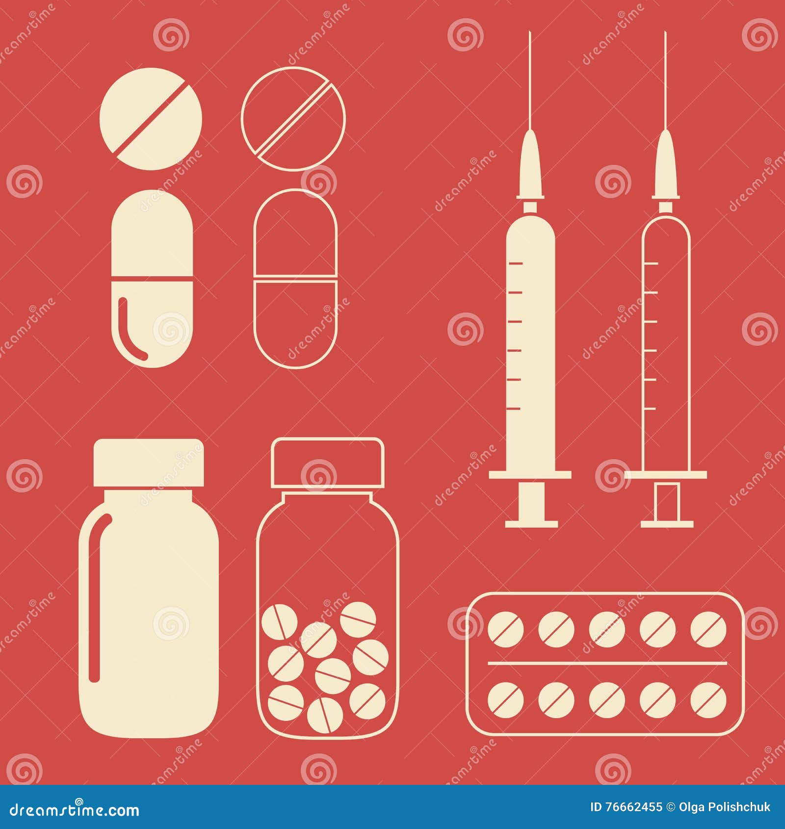 Set of medicine icons stock illustration. Illustration of cure - 76662455
