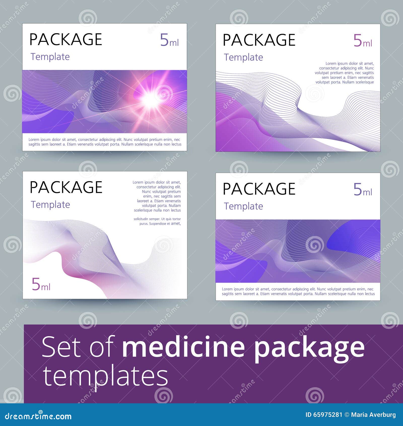 Set of Medicine Package Design with 3d-template. Stock Vector ...