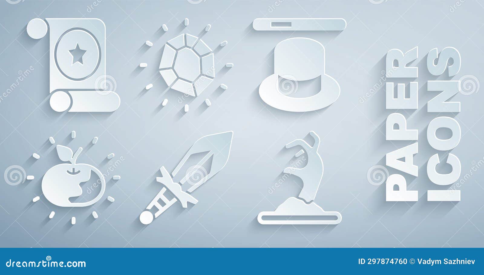 Set Medieval Sword, Magic Hat and Wand, Poison Apple, Zombie Hand ...