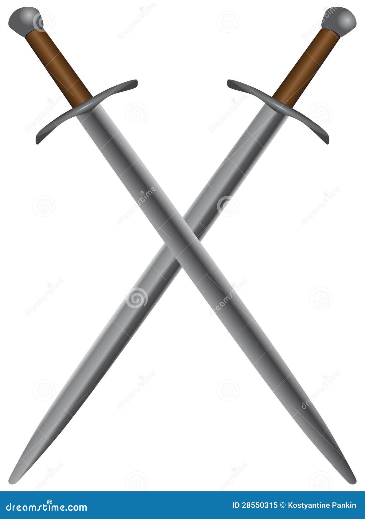 Set of medieval swords stock vector. Illustration of sword - 28550315
