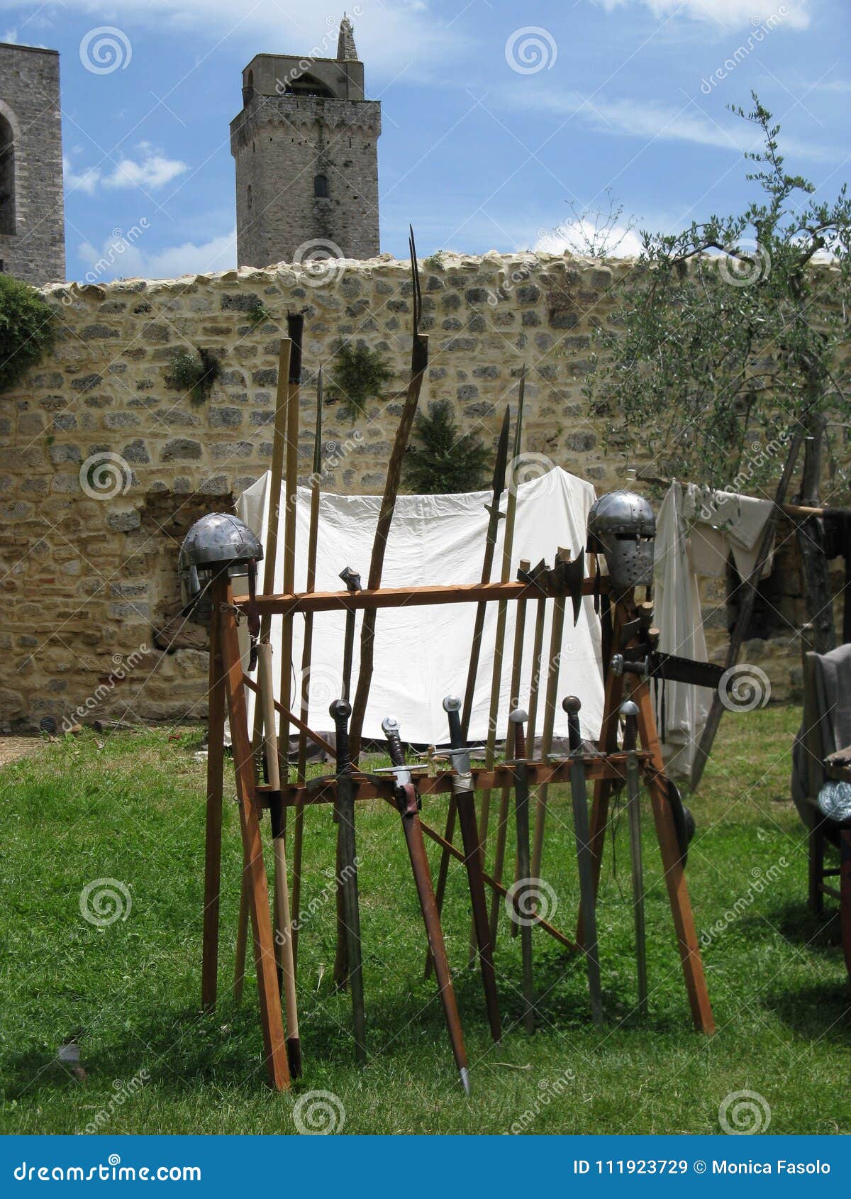 Set of Medieval War Weapons Stock Image - Image of tuscany, hatred ...
