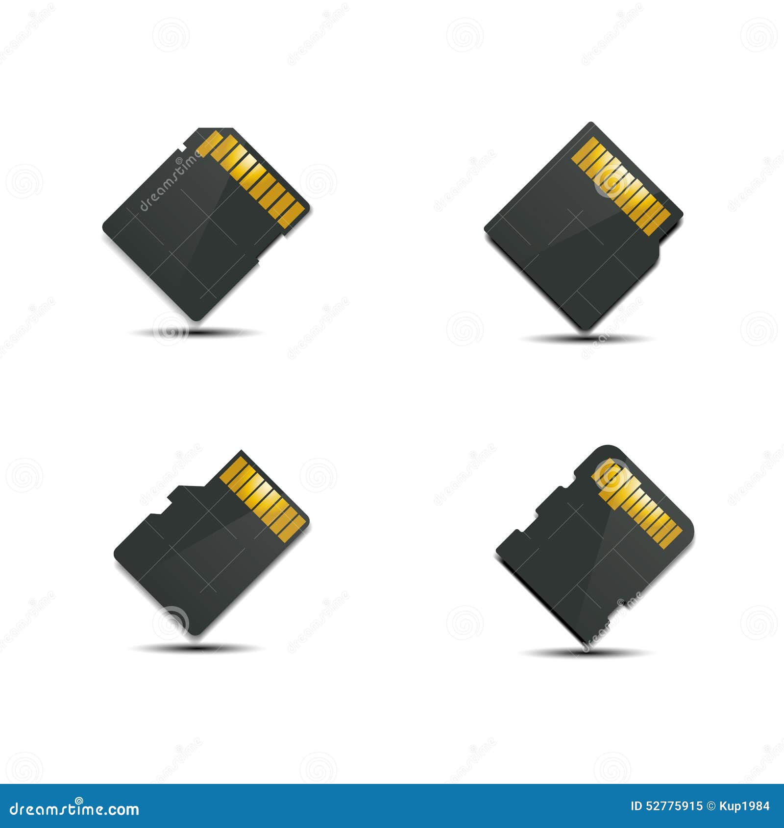 Set Memory Card, Vector Illustration. Stock Vector - Illustration of ...