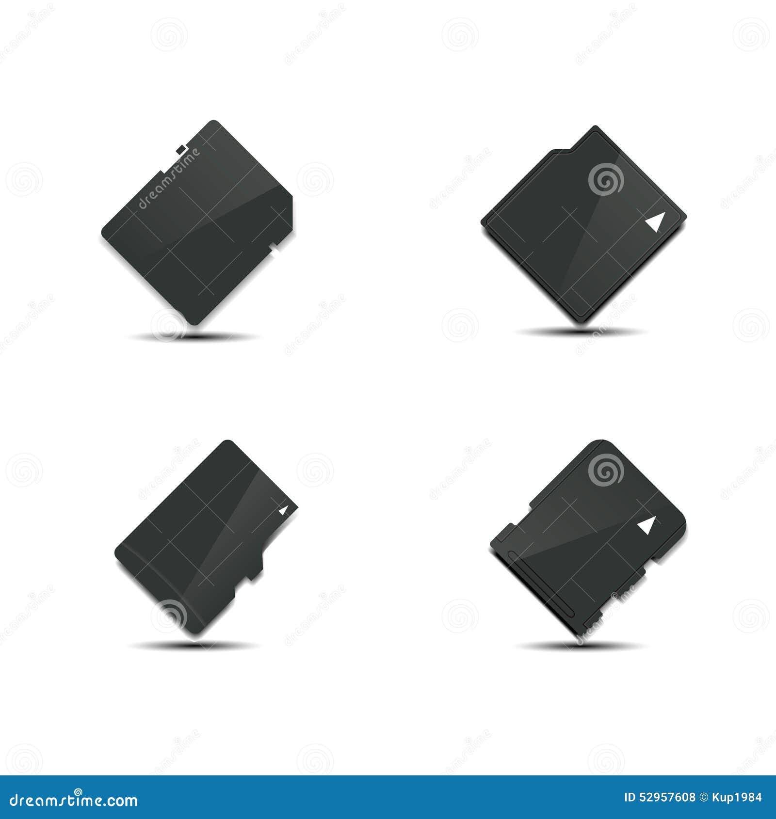 Set Memory Card, Vector Illustration. Stock Vector - Illustration of ...