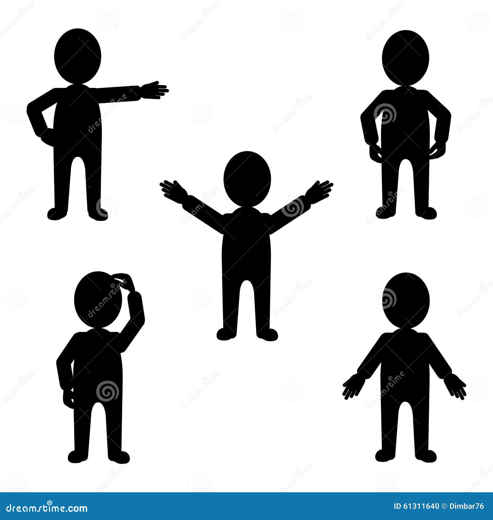 Set of men icons.Vector. stock vector. Illustration of concept - 61311640
