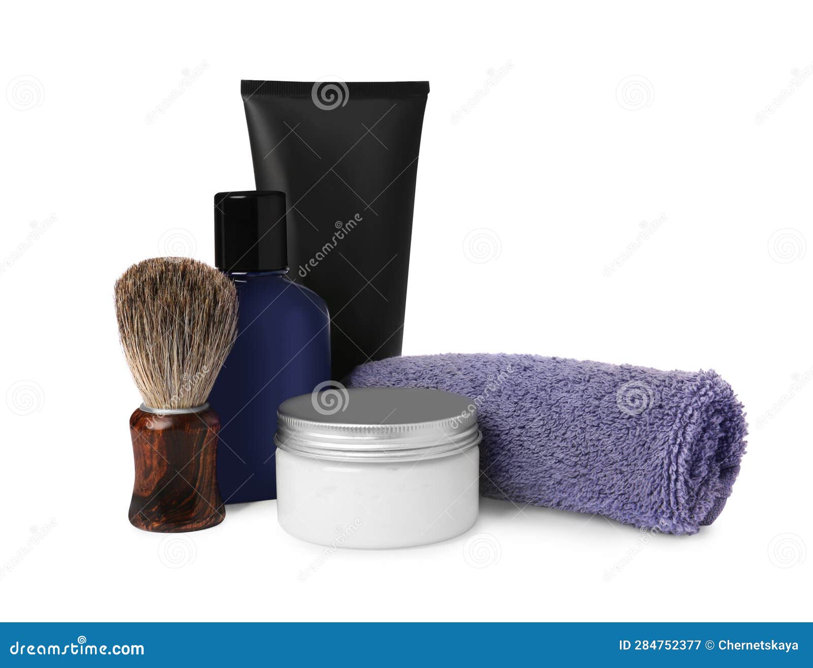 Set of Men S Shaving Tools on White Background Stock Image - Image of ...