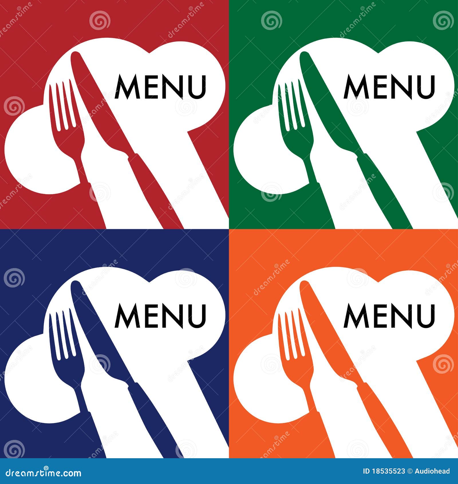 Set of Menu Card Covers stock vector. Illustration of cutlery - 18535523
