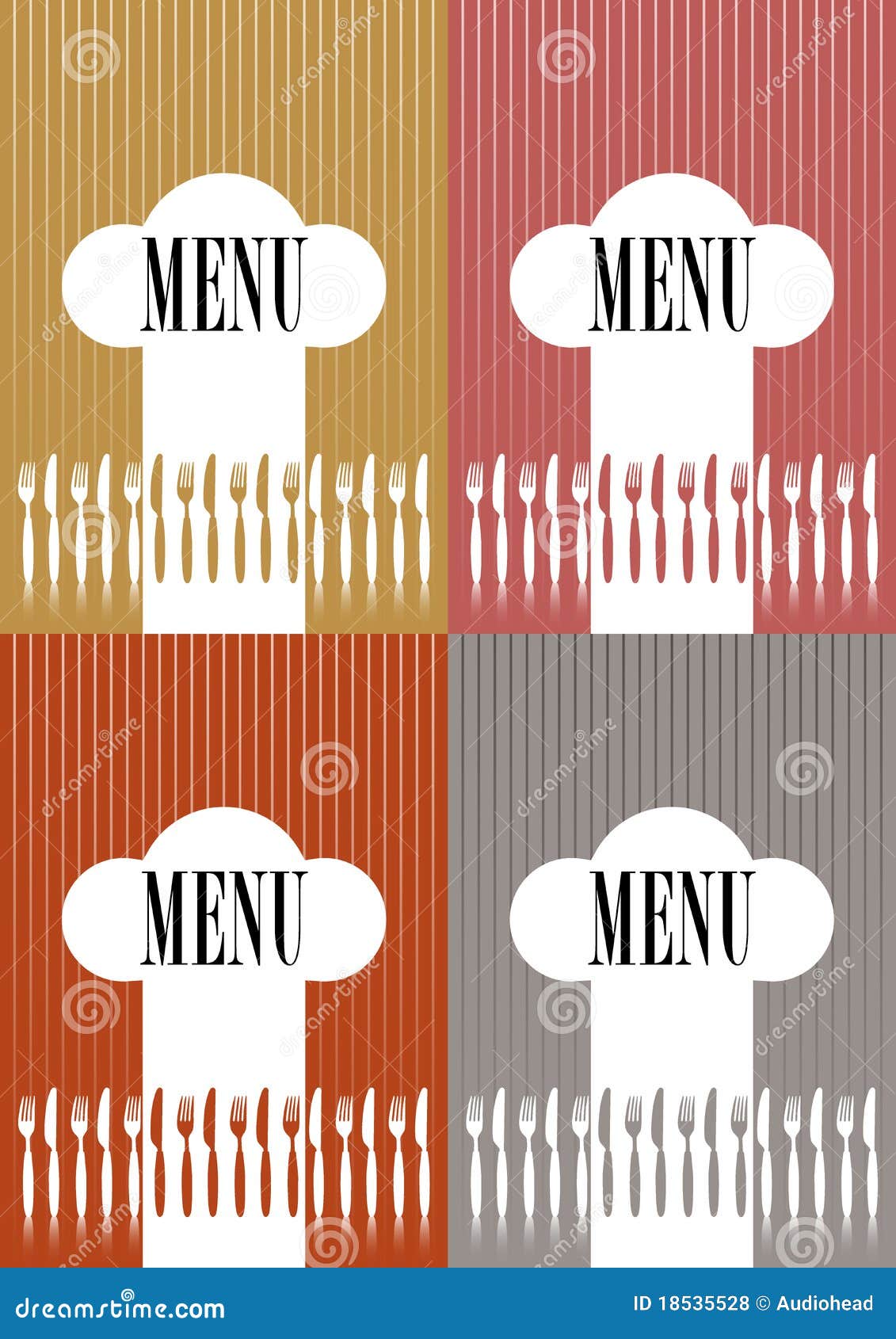 Set of Menu Card Covers stock vector. Illustration of tablecloth - 18535528
