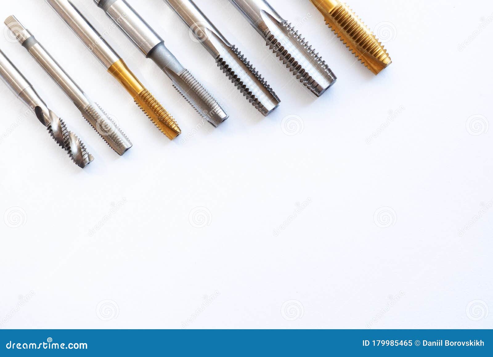 A Set of Metal Marks on a White Background Stock Image - Image of ...