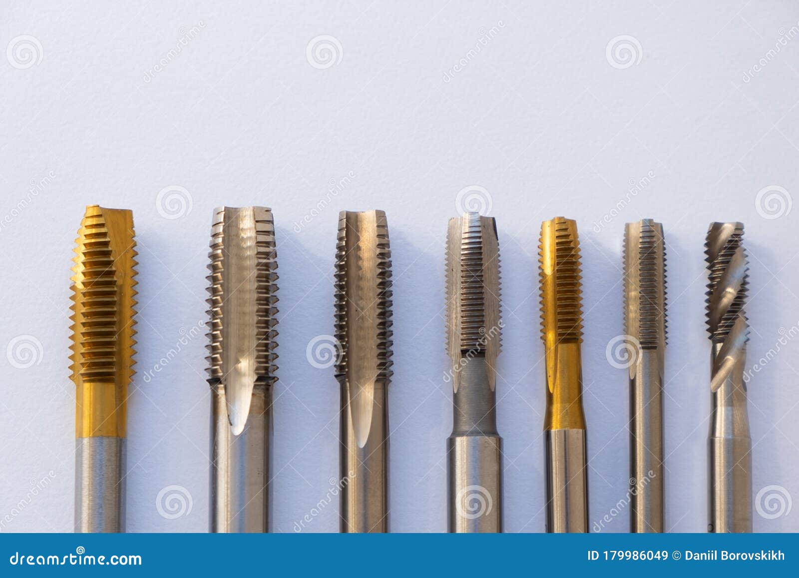A Set of Metal Marks on a White Background Stock Image - Image of ...