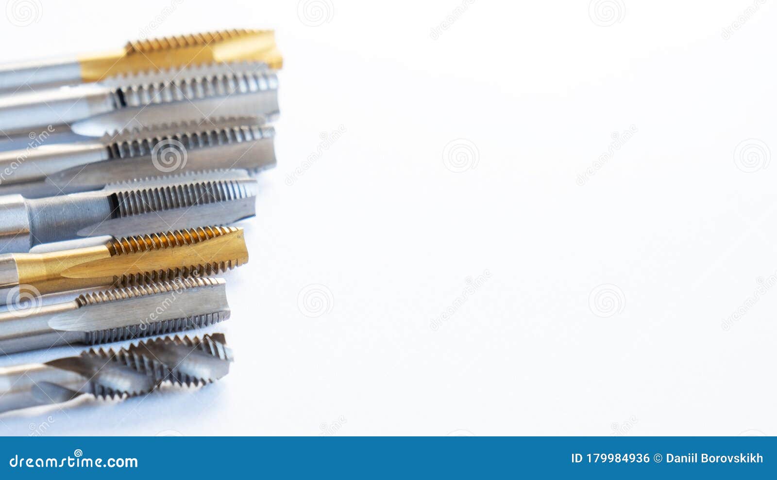 A Set of Metal Marks on a White Background Stock Photo - Image of sharp ...