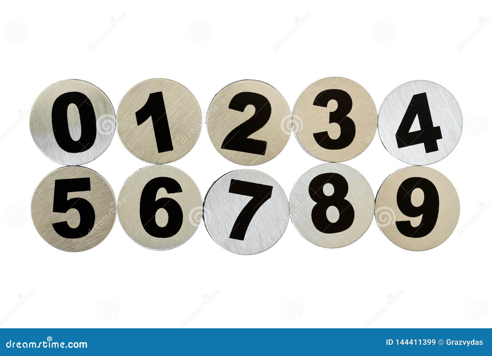 Set of metal numbers stock image. Image of engineering - 144411399