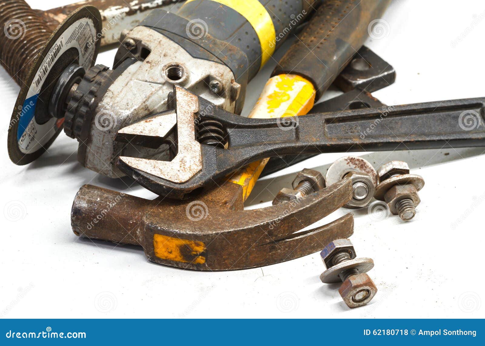 Set of metal working tools stock photo. Image of standard - 62180718