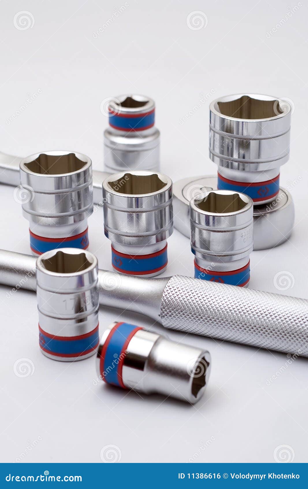 Set of metallic tools stock photo. Image of spanner, garage - 11386616